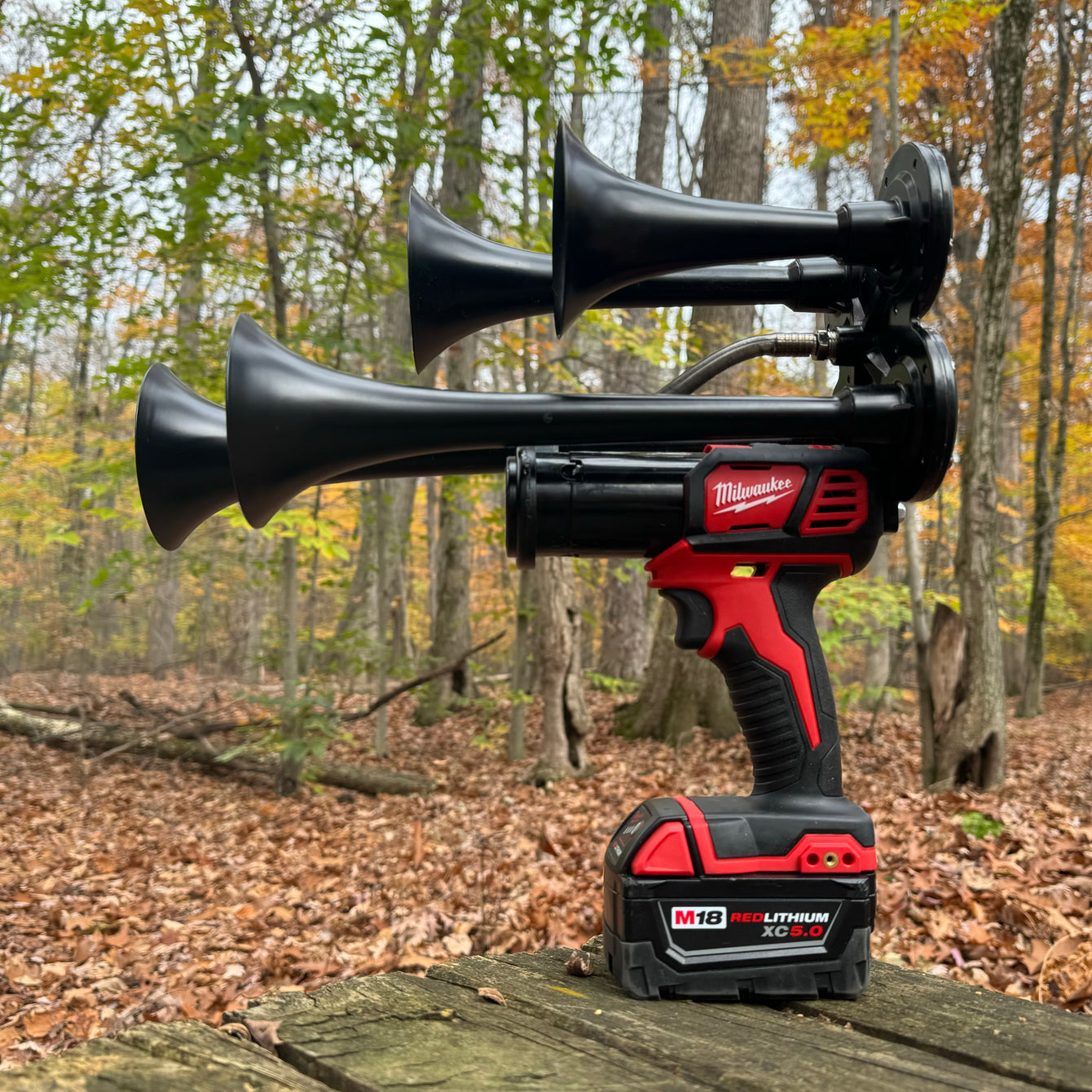 Milwaukee Air Horns - Portable Drill Train Horn 150+dB – Impact Train Horns